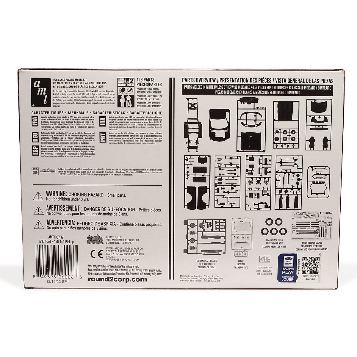 AMT 1997 Ford F-150 4x4 Pickup 1:25 Scale Model Kit