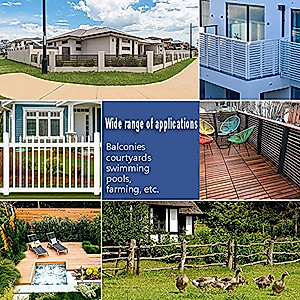 HXRZZG Balcony Privacy Screen 3x16.5ft Fence Shade Mesh Sun Shade Net Heat Insulation Net Visibility Reduction Fence Screen for Deck Patio Backyard Shield