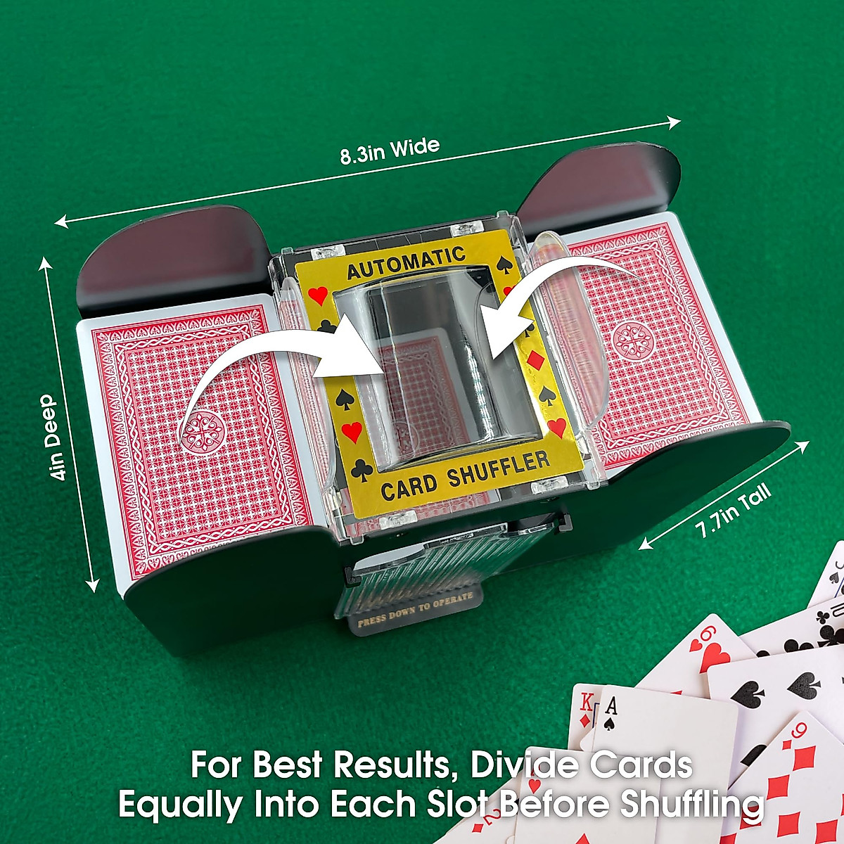 CHH 6-Deck Card Shuffler, Black, 6 Deck