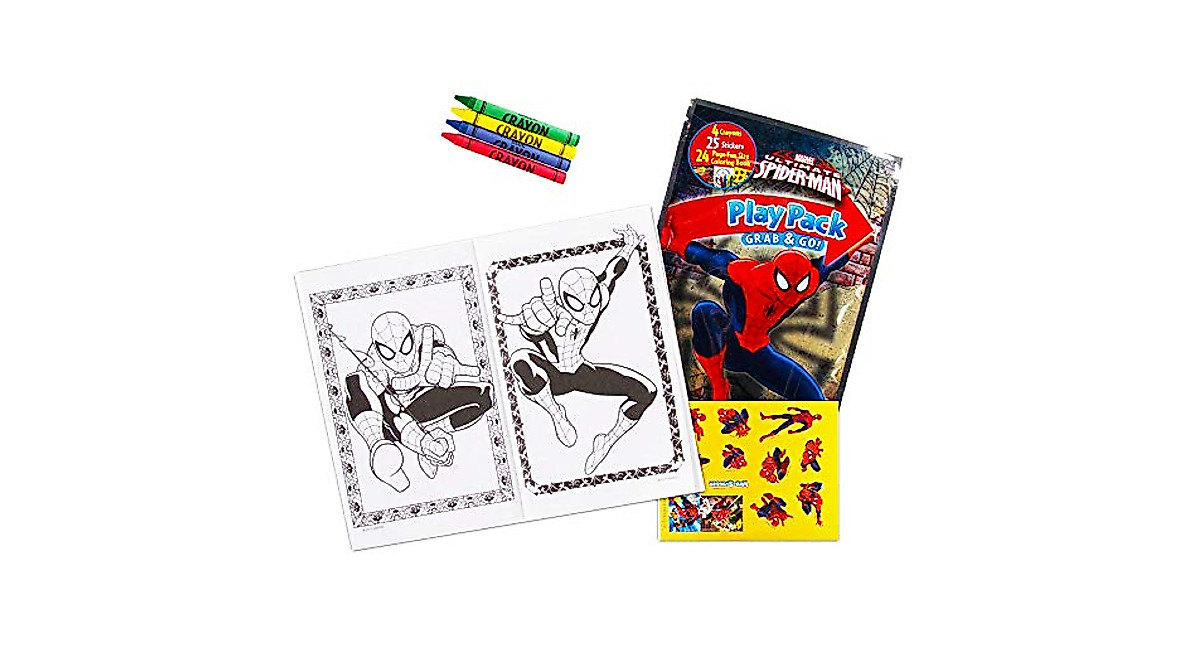 Set Of 15 Spiderman Play Packs Fun Party Favors Coloring Book Crayons ...