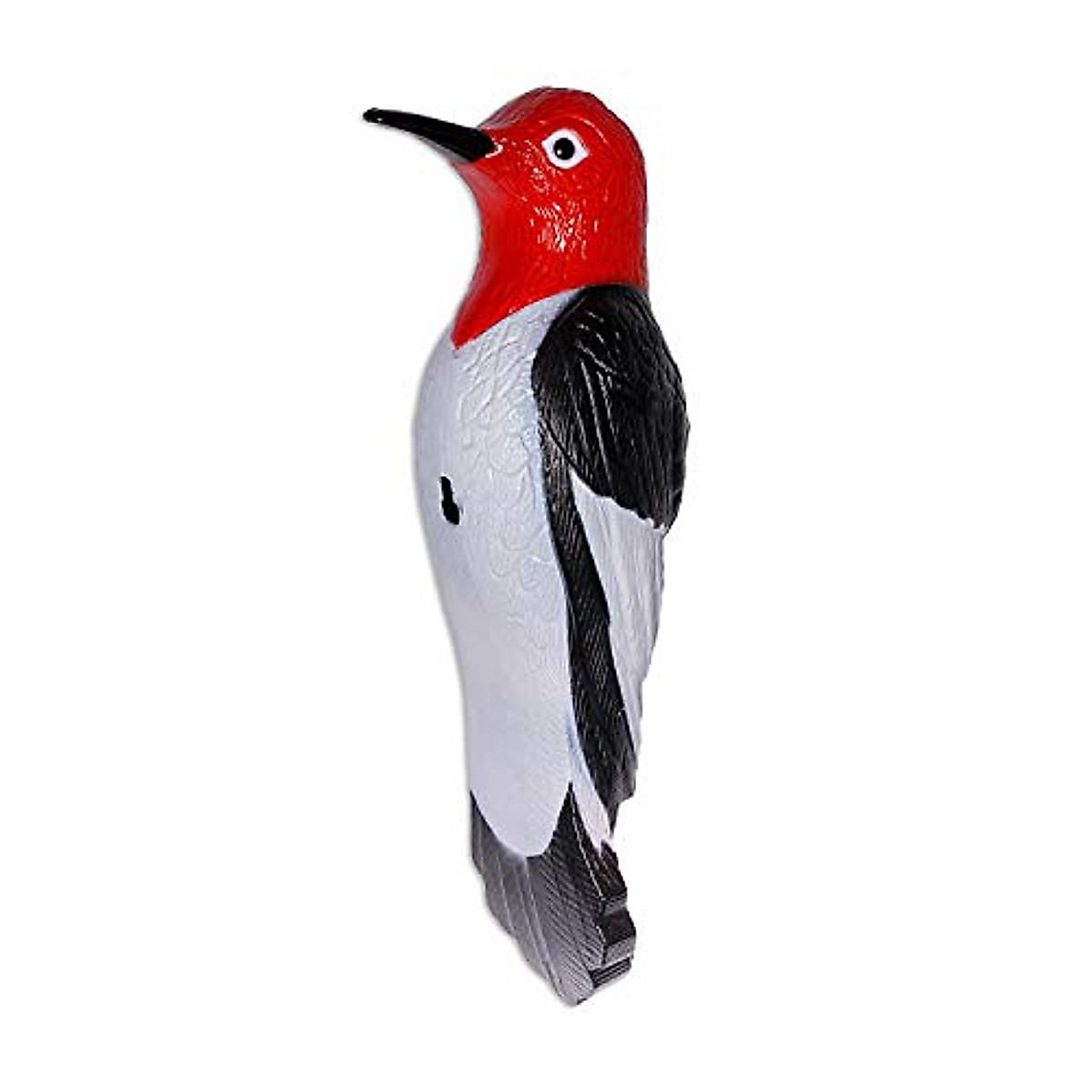Woodpecker Tree Ornament Decoy Plastic & Metal Decorative Deterrent & Repeller- Easy to Mount-House, Tree or Gift 9" Tall