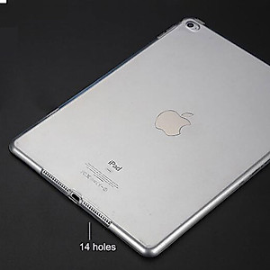 iPad Air II TPU Bumper Case, Ultra-Thin Flexible Silicone Gel Protective Case Cover for 9.7 inch iPad Air 2 - Crystal Clear