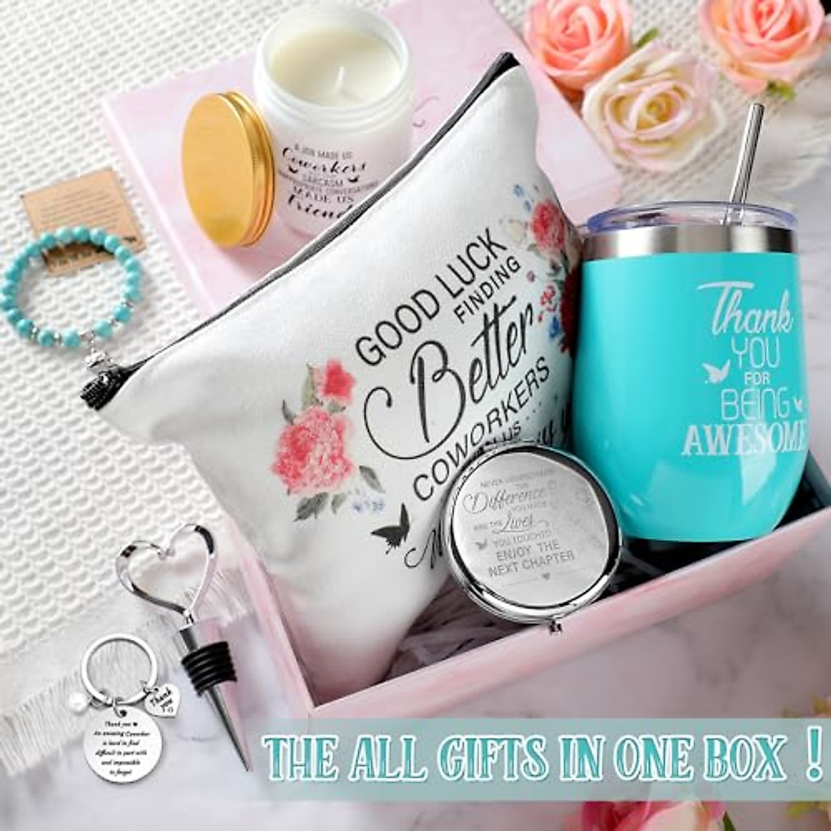 Perthlin Farewell Gifts Coworkers Going Away Gift for Women Lucky Goodbye Gifts Christmas Gift Box for Coworker Lady Manager Employee (Thank You)