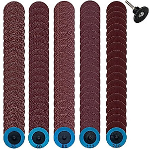 100Pcs Quick Change Discs Set,2 inch Die Grinder Sanding Discs with 1/4" Holder,for Die Grinder Surface Prep Strip Grind Polish Finish Burr Rust Paint Removal,Surface Conditioning Discs