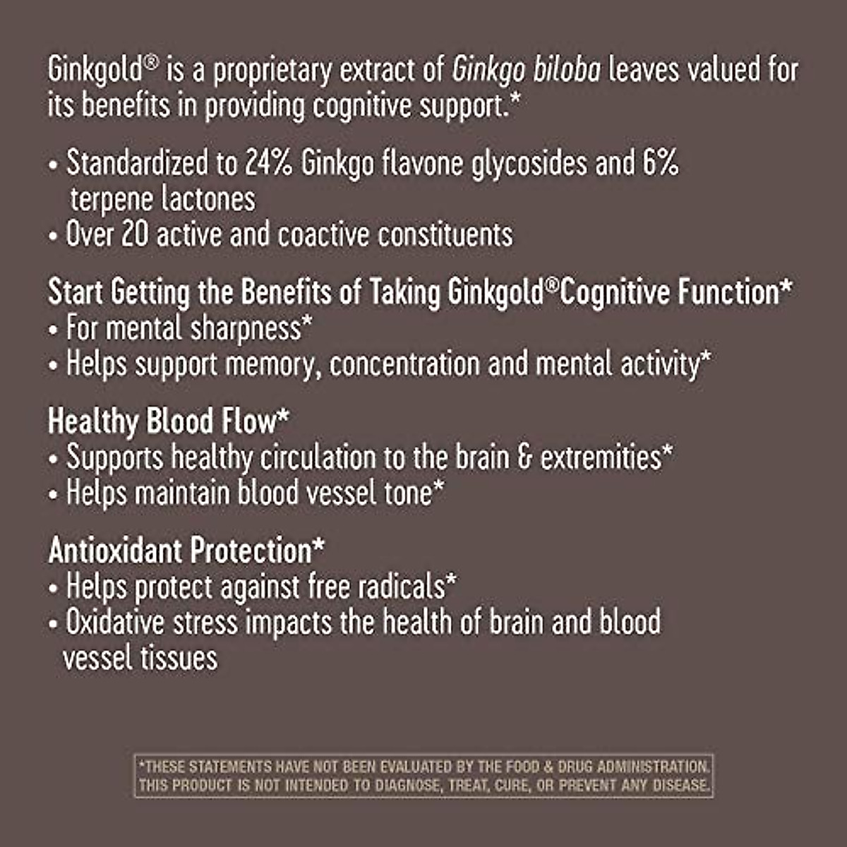 Nature's Way Ginkgold Max Extract for Mental Sharpness, Cognitive and Memory Support*, 150 Tablets