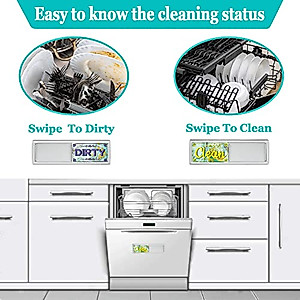 Sukh Dirty Clean Dishwasher Magnet,Dishwasher-Magnet Clean Dirty Sign Magnet for Dishwasher Dish Bin That Says Clean or Dirty Dish Washer Refrigerator for Kitchen Organization and Storage Necessities