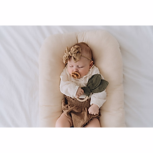 Little Babes 100% Organic Cotton Muslin Crib Sheet | Fitted Crib Sheet for Standard Crib Mattress or Toddler Mattress | Breathable Sheets |Neutral Crib Sheets| Included: Bunny Comforter| Olive Green
