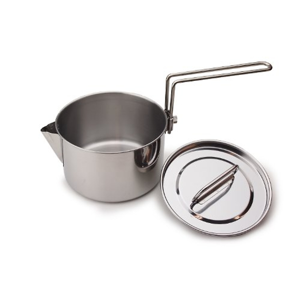 Captain Stag M-7296 Camping Kettle Cooker, 5.5 inches (14 cm), 0.5 gal (1.3 L)