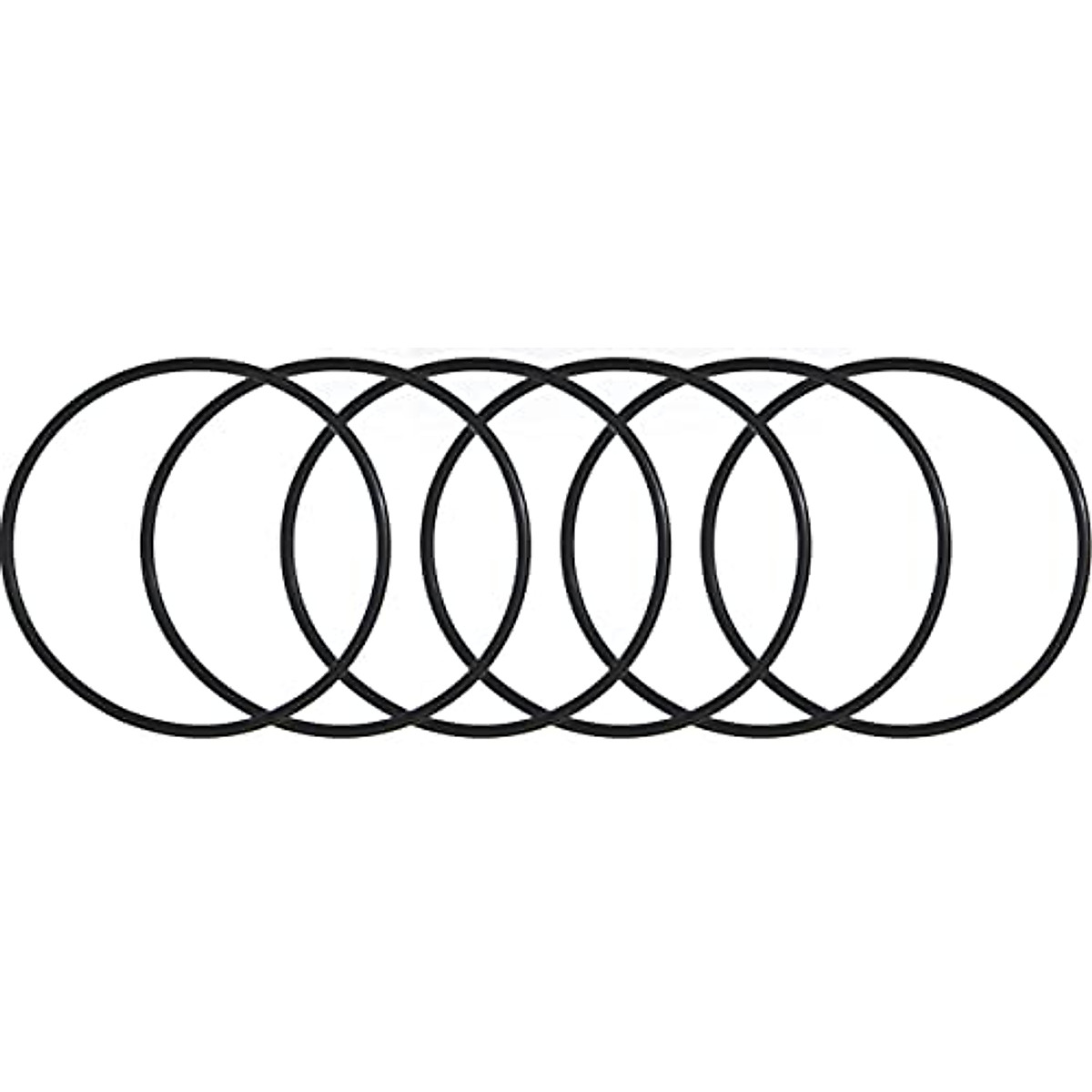 AppliaFit O-Rings Compatible with Whirlpool WHKF-DWHBB, WHKF-C9 and American Plumber W10-PR, W10-OR Water Filter Housings (6-Pack)