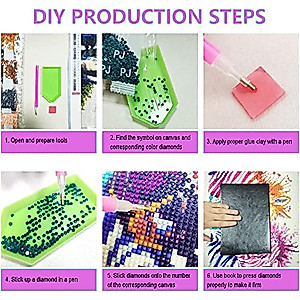 Diamond Painting Kits for Adults, 5D Diamond Painting Butterfly Text Art DIY Round Drill Diamond Art Faith Hope Love, Valentine's Day Gift 11.81x15.75 inches