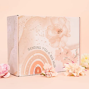 Get Well Soon Gifts for Women，Care Package Basket for Sick Friends After Surgery, Thinking of you Feel Better Self Care Sympathy Gifts Box with Blanket Coffee Tumbler for Women Friends