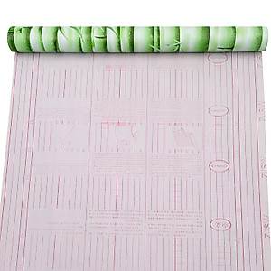 Yifely Green Bamboo Furniture Paper Self-Adhesive Shelf Liner Dresser Drawer Cabinet Sticker 17.7 Inch by 9.8 Feet