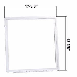New Upgrade 241969501 Refrigerator Shelf Frame (Without Glass) Crisper Pan Cover For Frigidaire (Electrolux) Refrigerator,Delicatessen Drawer Cover -AP4433007, 1512992, AH2363832, EA2363832, PS2363832