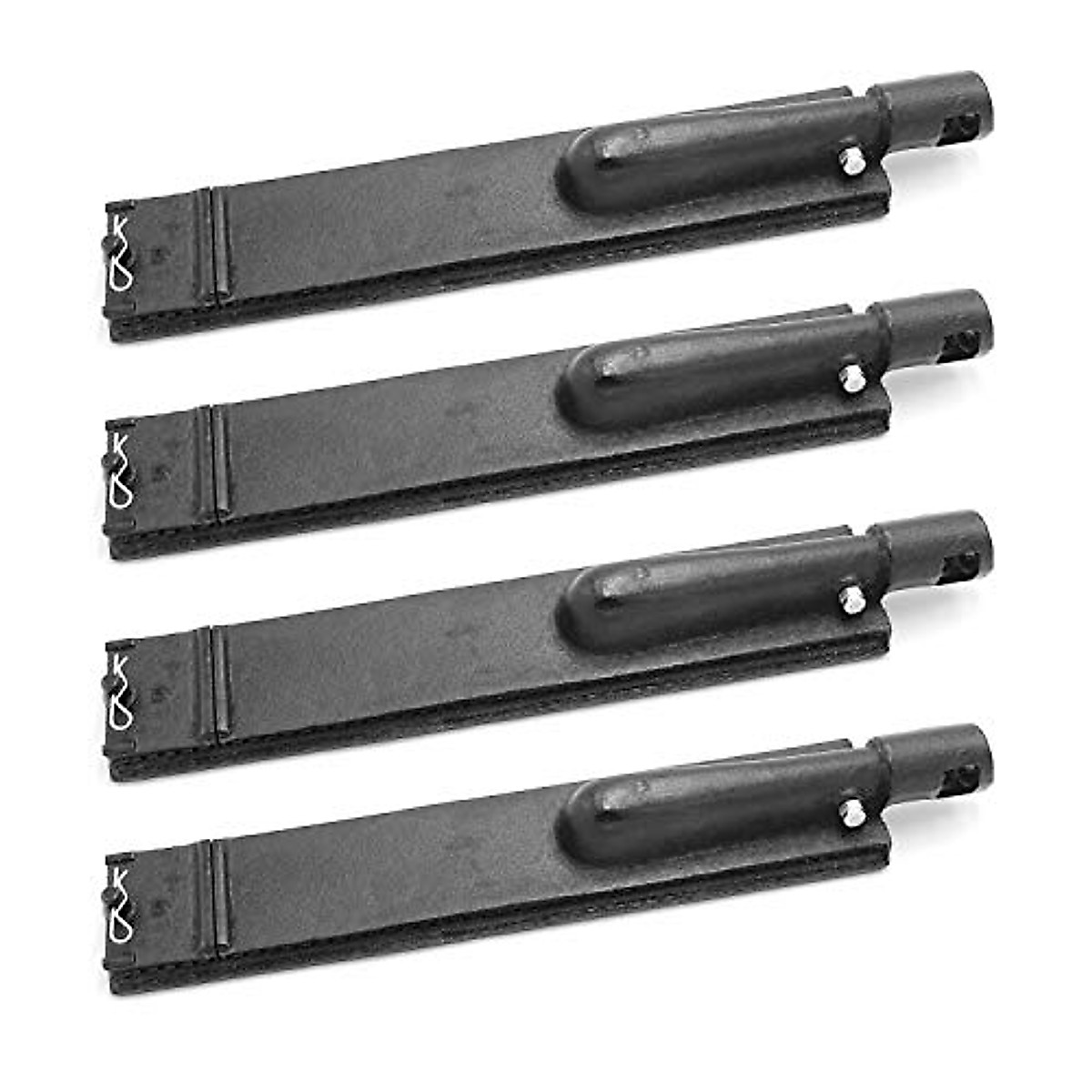 Hongso 15 3/4 inches Cast Iron Burner Gas Grill Replacement for Barbeques Galore (Turbo) 4-burner, Aussie, Bakers and Chefs, Charbroil, Nexgrill, Sam's, Sterling Forge Model Grills CBC301 (4-Pack)