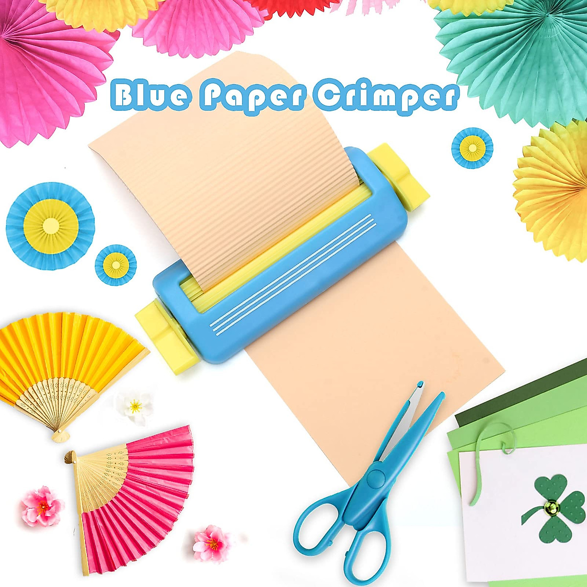 Paper Crimper for Crafts, AngleKai Paper Crimper Tool Craft Paper Crimper Tool for Making Wave Shaper Paper Crimper for DIY Arts Crafts