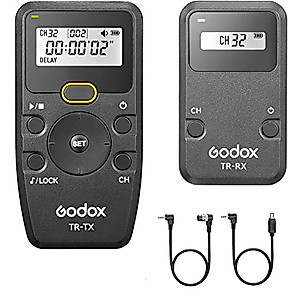 Godox TR-N1 TR-N3 Remote Shutter Release for Nikon, Wireless Shutter Release Intervalometer Compatible for Nikon Z9 Z8 Z7 Z6 Z5 D850 D800 D750 D610 F90 D7200 D7100 D5600 D3300 D90