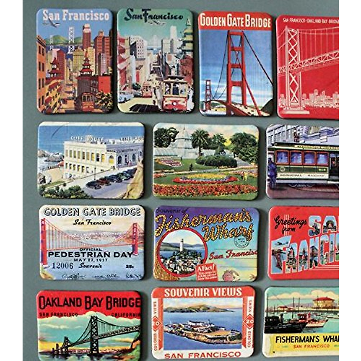 MISWEE 24-pcs magnetic fridge magnets refrigerator sticker home decoration accessories magnet paste arts crafts (San Francisco)