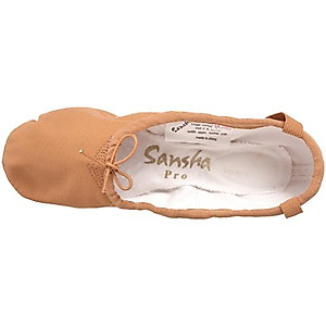Sansha Pro 1 Canvas Ballet Slipper,Flesh,20 W (16 W US Men's)