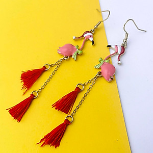 Christmas Drop Dangle Earrings Sets Long Jingle Bell Earrings For Women Xmas Jewelry Christmas Snowman Santa Claus Christmas Tree Flamingo Penguin Earrings