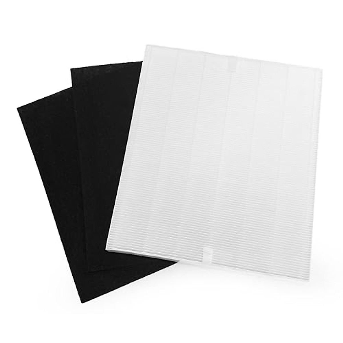 Nispira (1) True HEPA (2) Activated Carbon Replacement Filter Compatible with Coway Airmega 200M Air Purifier AP-1518R, Mighty Air AP-1512HH, 1 Set