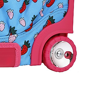 J World New York Kids' Duo Rolling Backpack with Lunch Box Set, Strawberry, One Size
