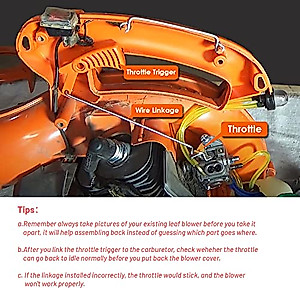 Ownengin 125B Carburetor for Husqvarna 590460102 125B 125BX 125BVX Leaf Blower Replace C1Q-W37