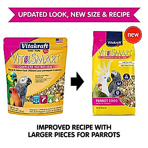 Vitakraft Vita Smart Parrot Food, 7 lb