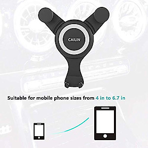 ICAILIN Car Phone Mount Compatible Applicable Mercedebenz Mobile Phone Holder A/B/C/E/S-Class,FordMustang,Mini-Countryman/Cooper s Automatic Locking Universal Air Vent Cell Phone Holder