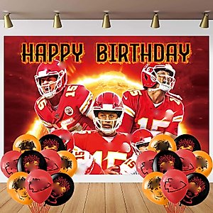 Patrick Mahomes Party Banner, Patrick Mahomes Backdrop 7x5 Patrick Mahomes Background Patrick Mahomes Themed Backdrops for Party Supplies Patrick Mahomes Background Birthday