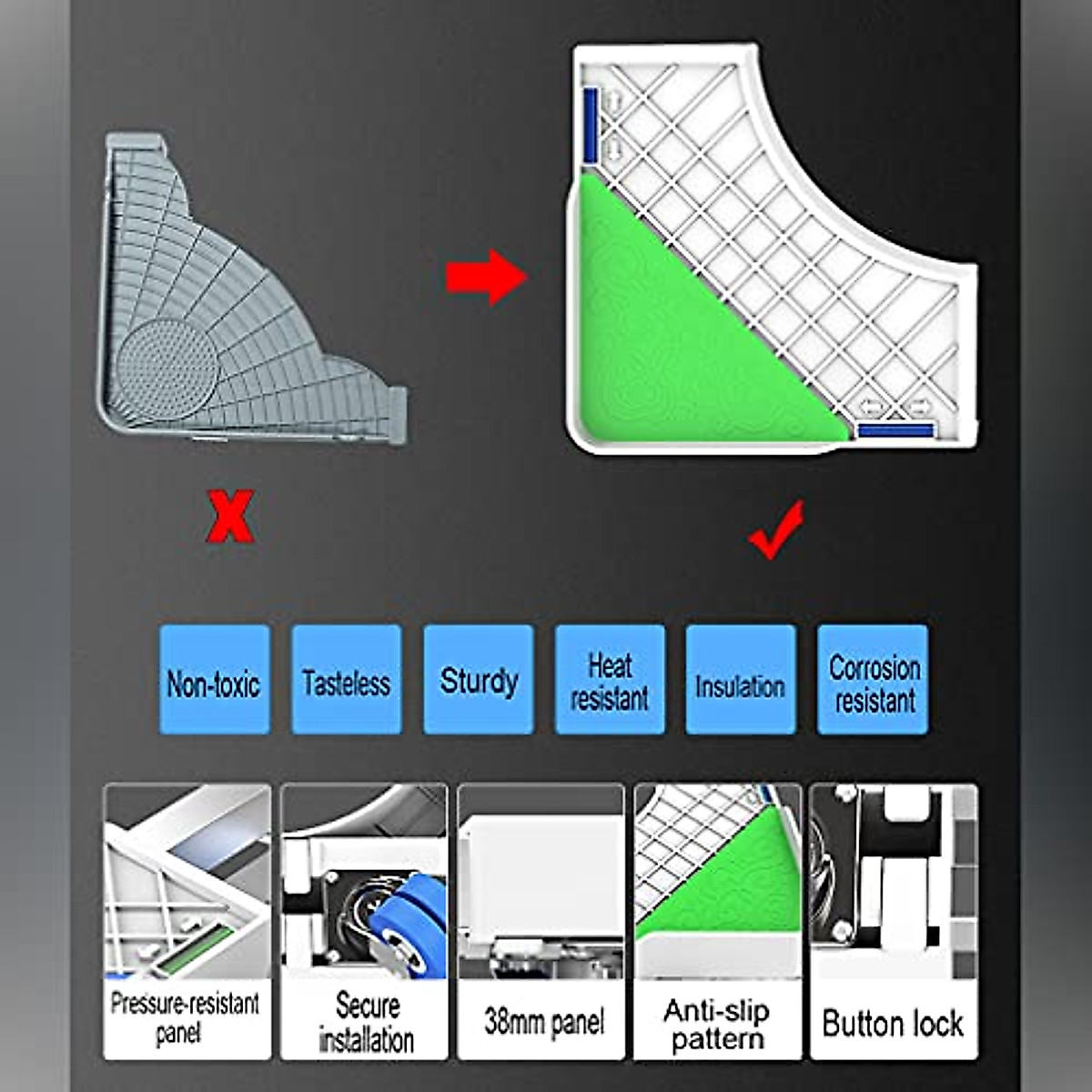 Fridge Trolley Wheels Stand Washing Machine Base Telescopic Length 59-76cm Width 52-70cm Movable Dryer and Dishwasher Pedestal Move Heavy Furniture and Appliances (H: 10-12cm) (8 Legs 4 Wheels)