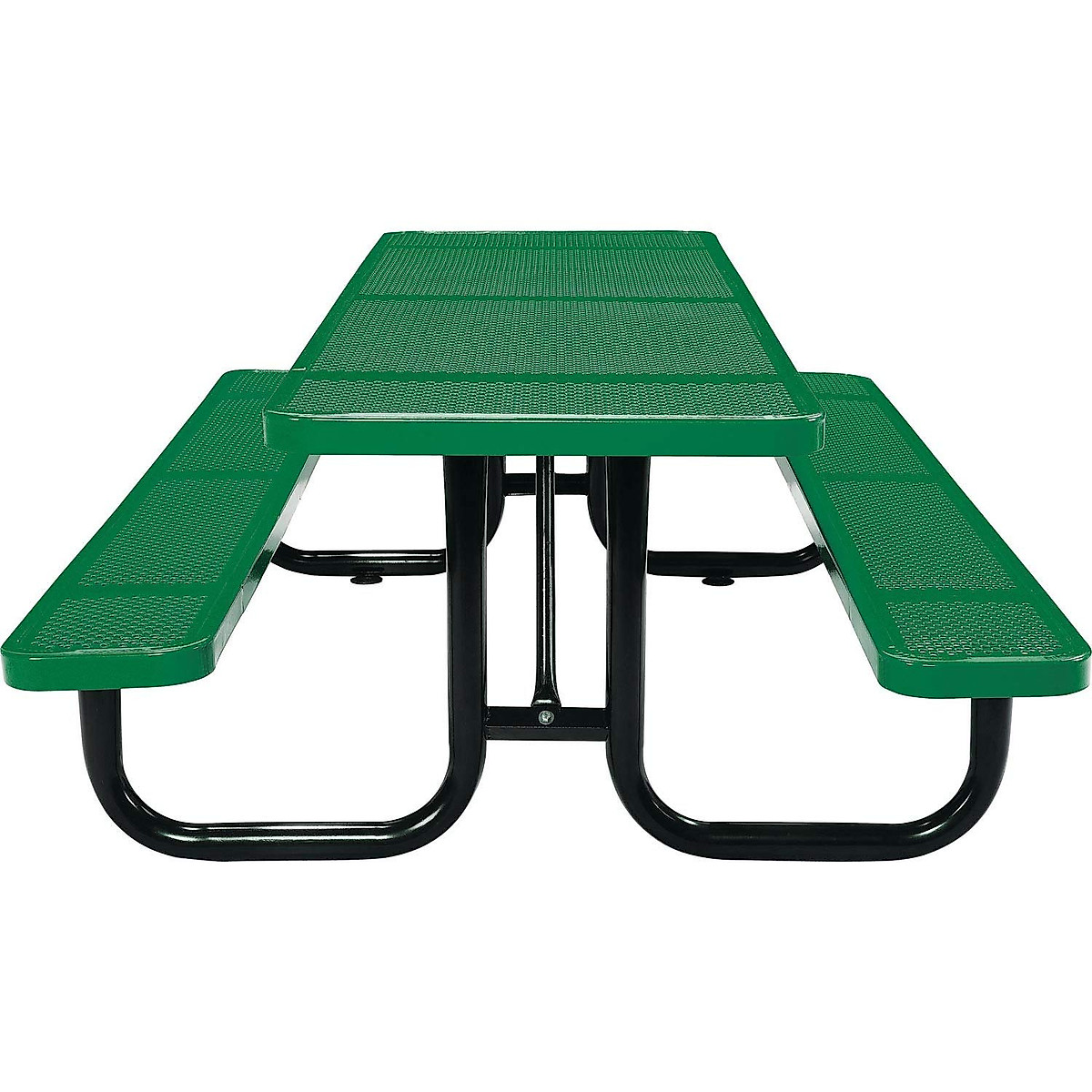 GLOBAL INDUSTRIAL 8' Rectangular Picnic Table, Surface Mount, Green (96 inch Long)
