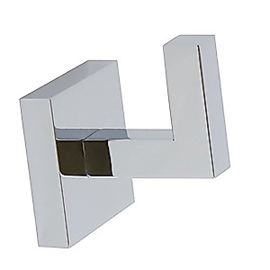 Gedy A026-13 Elba Modern Square Wall Mounted Bathroom Hook, Chrome