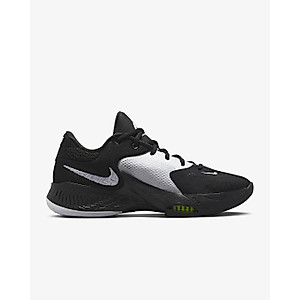 Nike Men's Zoom Freak 4 Basketball Shoes, Black/White-Black, 9.5