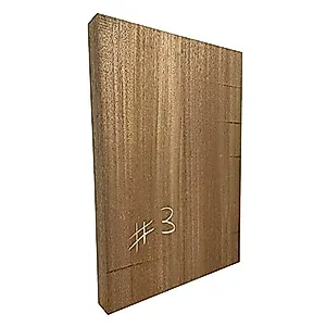 Exotic Wood Zone's African Mahogany bass Guitar Body Blank | Electric Guitar Body Blank | Solid Body Electric Guitars Blank| 21" x 14" x 1-3/4"- 3 pcs (Planed)