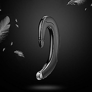 Wireless Bluetooth Headphone，Bone Conduction Ear Hook Bluetooth 5.0 HiFi Stereo Wireless Earphone Headset Deep Bass Built-in Mic,for Running/Gaming/Workout Black One Size