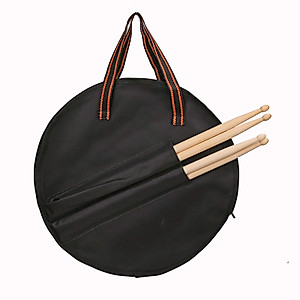 12 inch drum pad,double sided drum pads,snare drum pad with drumsticks and storage bag for drum practice beginner (12'', Blue)