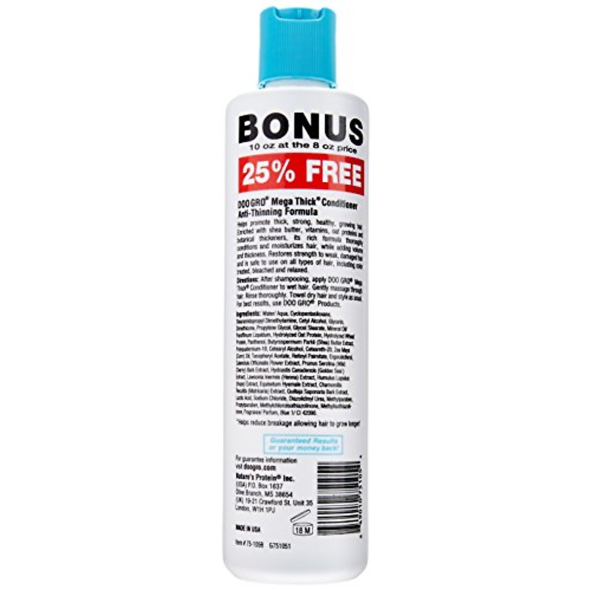 Doo Gro Mega Thick Anti Thinning Conditioner, 10 Ounce