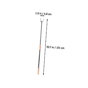 GANAZONO 6 Pcs Clothes Pole Retractil De Stainless Steel Retractable Clothesline Boot Stand Outdoor Clothes Hook Pole Closet Stick for Hanging Clothes Telescoping Reach Stick