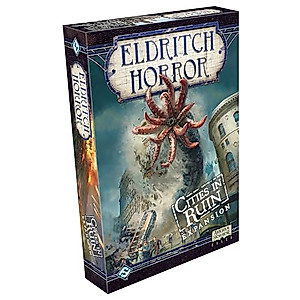 Eldritch Horror Cities in Ruin Board Game EXPANSION | Mystery Game | Cooperative Board Game for Adults and Family | Ages 14+ | 1-8 Players | Avg. Playtime 3 Hours | Made by Fantasy Flight Games
