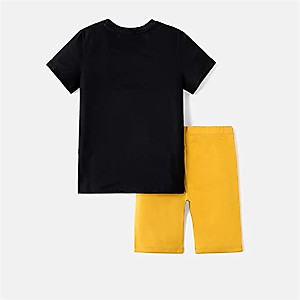 L.O.L. Surprise! Toddler Kids Girls Outfits Girls Shortsleeve Tops Tee Tshirt and Shorts Set Black 4-5 Years