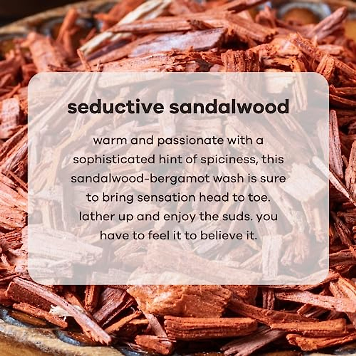 basd Natural Body Wash, Seductive Sandalwood | Organic & Moisturizing Ingredients, Vegan, Hypoallergenic, 8 Ounce Tube
