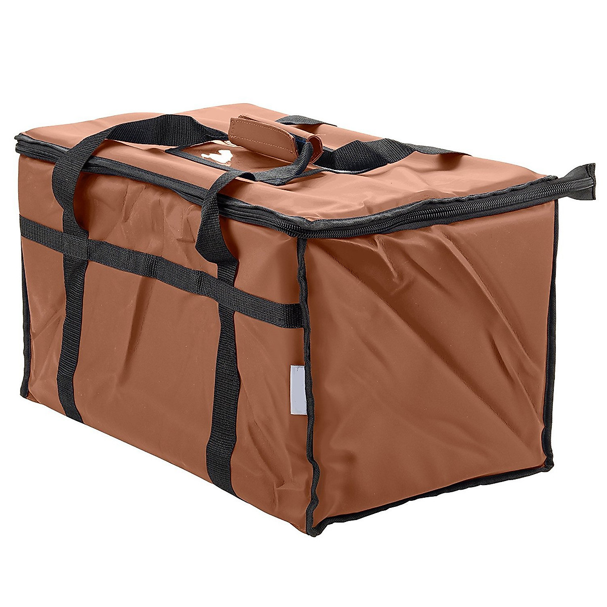 Insulated Food Delivery Bag - Pizza Delivery Bag - Pan Carrier - Brown Colour