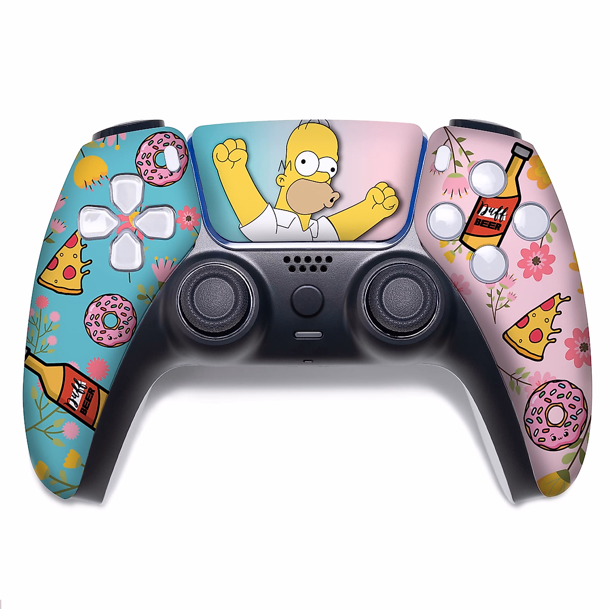 BABY CUDDLE BOX Simpsson Custom PS-5 Controller Wireless compatible with Play-Station 5 Console by BCB Controllers | Proudly Customized in USA with Permanent HYDRO-DIP Printing (NOT JUST A SKIN)