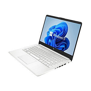 Newest HP 14" HD Laptop, Windows 11, Intel Celeron Dual-Core Processor Up to 2.60GHz, 4GB RAM, 64GB SSD, Webcam(Renewed)