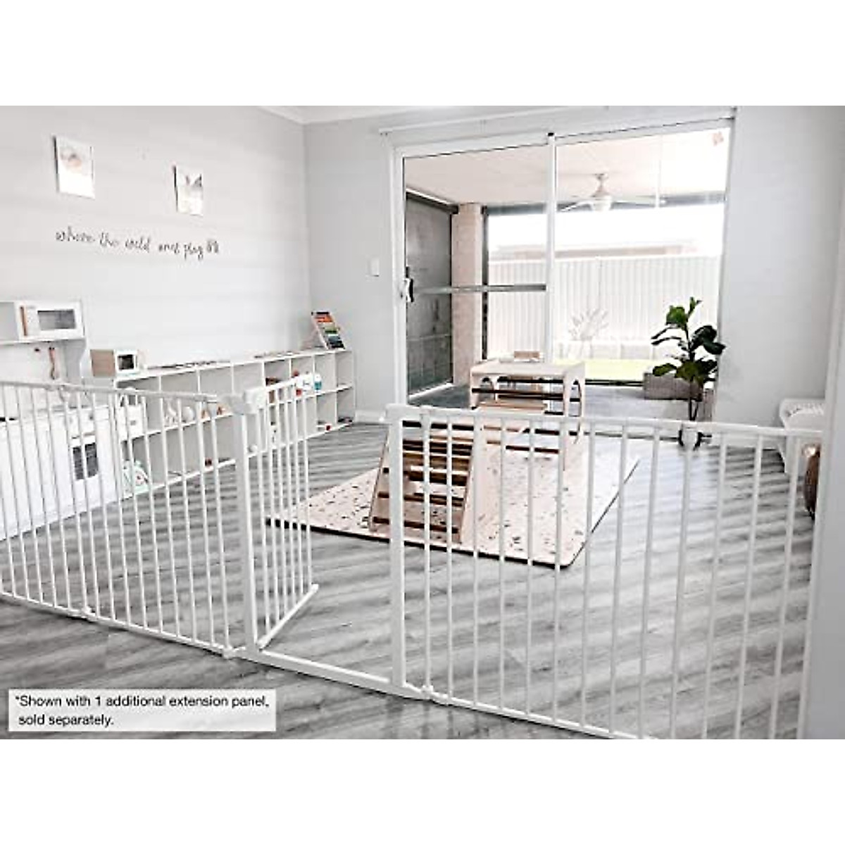 Dreambaby Mayfair Converta 3 in 1 Play-Pen 6 Panel Gate - Versatile Baby Playpen and Toddler Play Yard, Foldable Design, Secure Baby Fence Play Area, Ideal Playpen for Babies and Toddlers - White