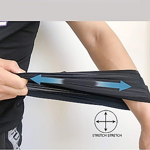 Leamekor UV Face Cover Neck Gaiter Mask Dust Protection Magic Scarf Wind Bandana Balaclava for Summer Running Fishing Biking (Black+White+Blue+Grey)