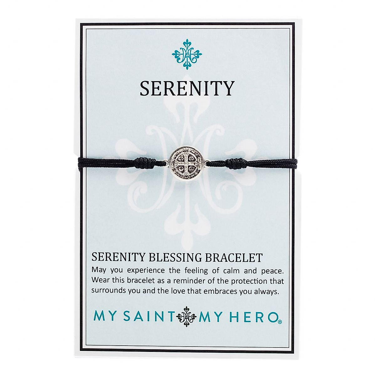 My Saint My Hero Serenity Bracelet - Black/Silver