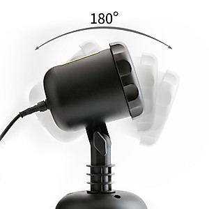 Poeland 8 Patterns Garden Lights Moving Firefly Laser Christmas Projector for Home and Garden