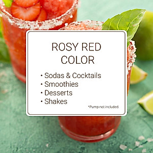 Monin - Strawberry Syrup, Mild and Sweet, Great for Cocktails and Teas, Gluten-Free, Non-GMO (1 Liter)