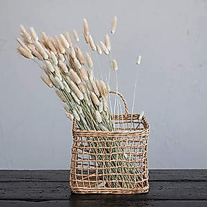 Creative Co-Op Woven Rattan Hanging, Natural Wall Basket